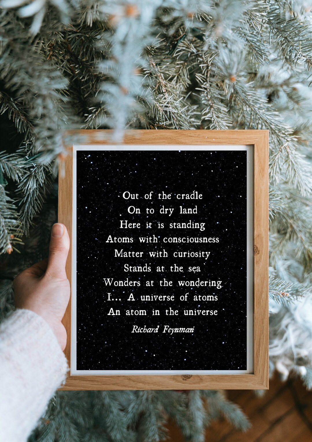 An Atom in the Universe- Richard Feynman Quote | Printable Wall Decor ...