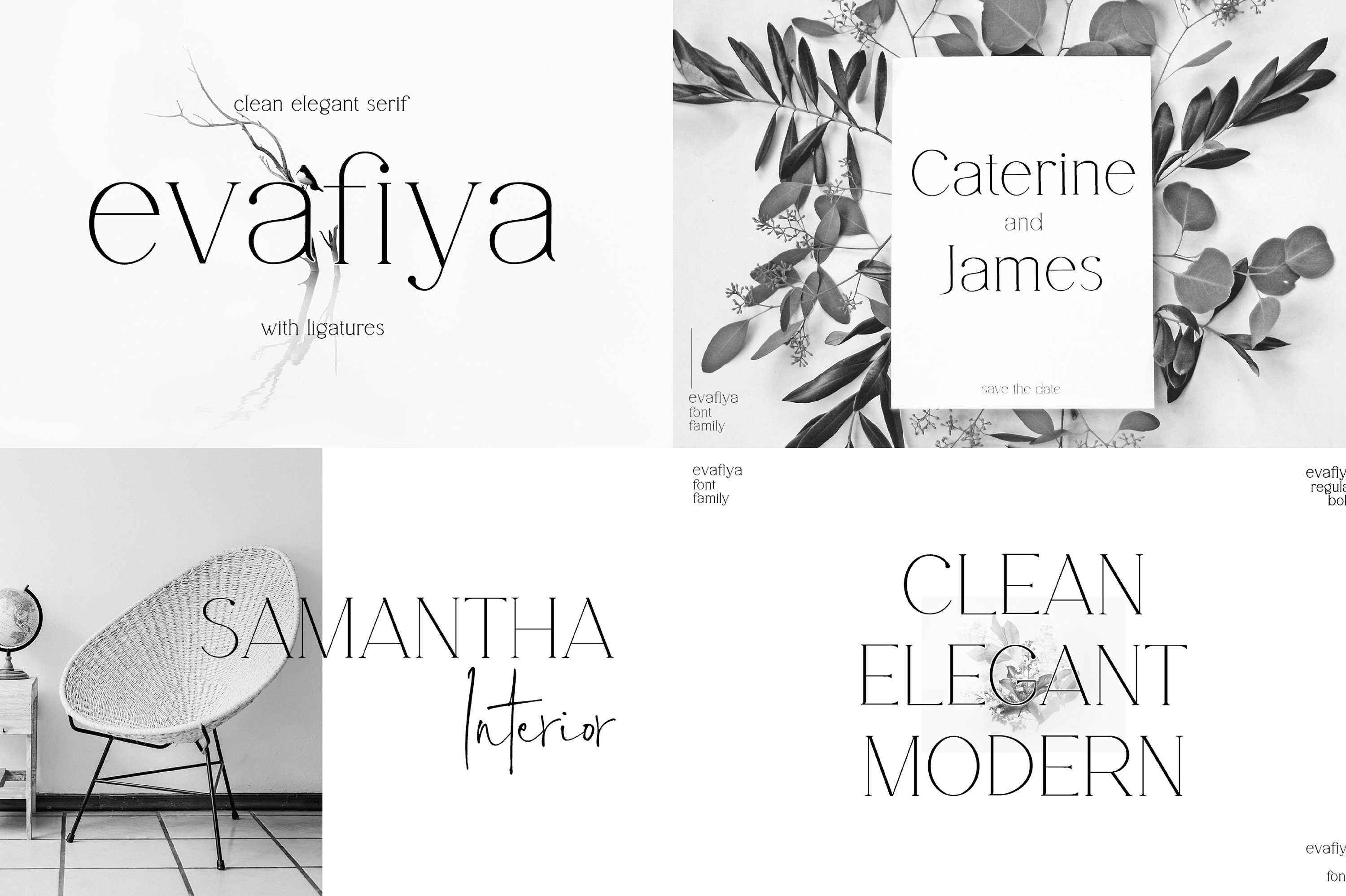 Elegant Font Bundle: Modern Typeface Collection for Logos - Etsy