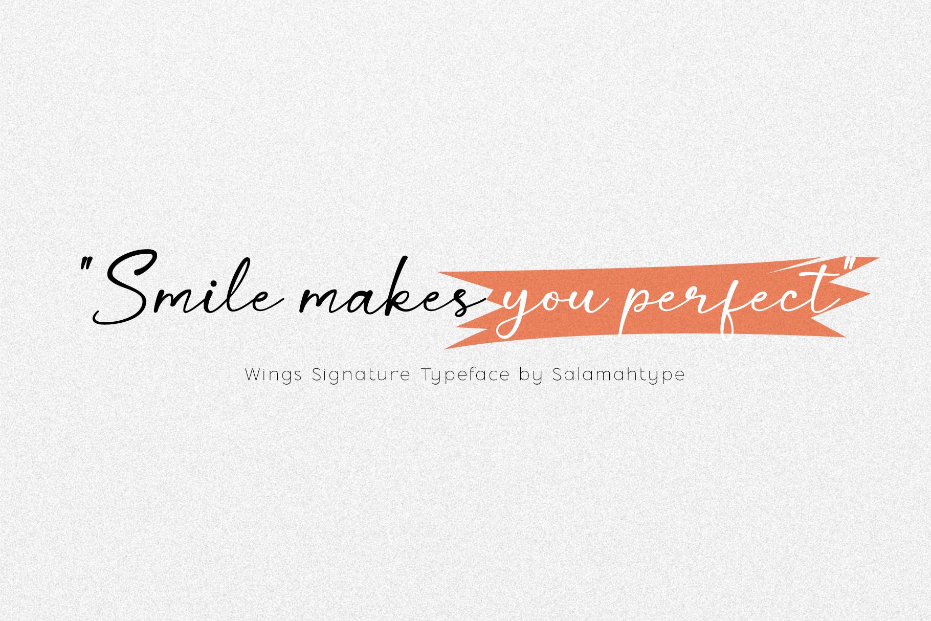 Wings Signature Font: Elegant Script for Logo & Branding (TTF OTF) - Etsy