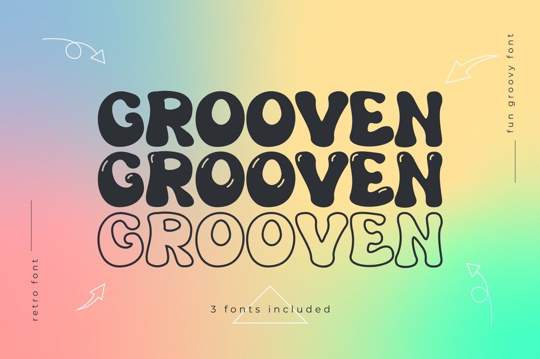 Funny Font, Groovy Font, Fancy Font, Retro Fonts, Cricut Fonts, Fat ...