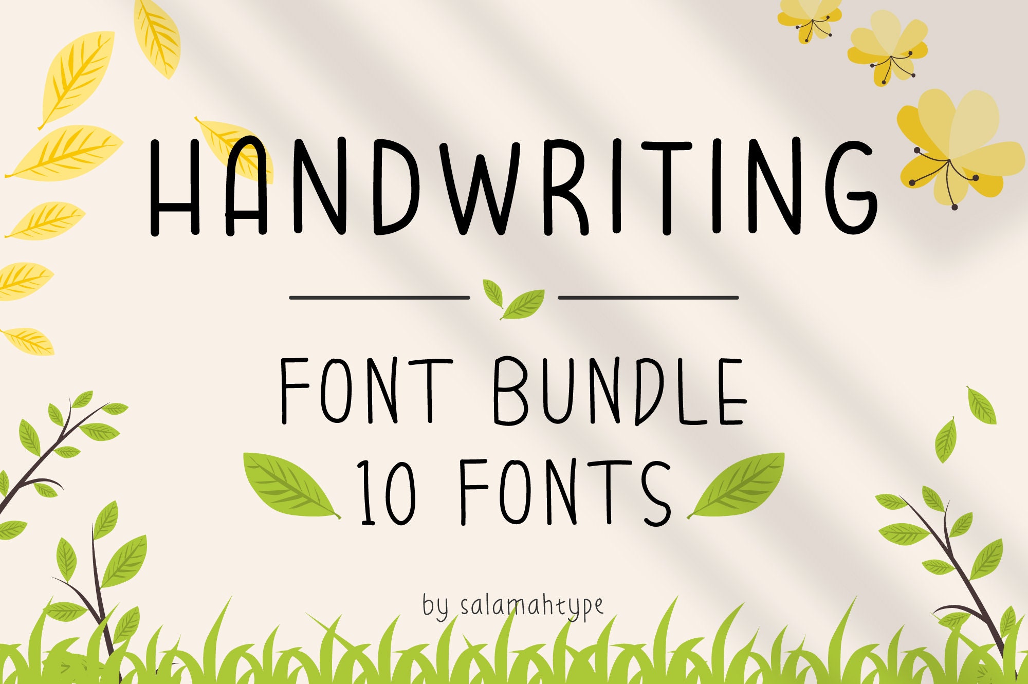 Realistic Handwritten Font Bundle Neat Handwriting Fonts for Digital ...
