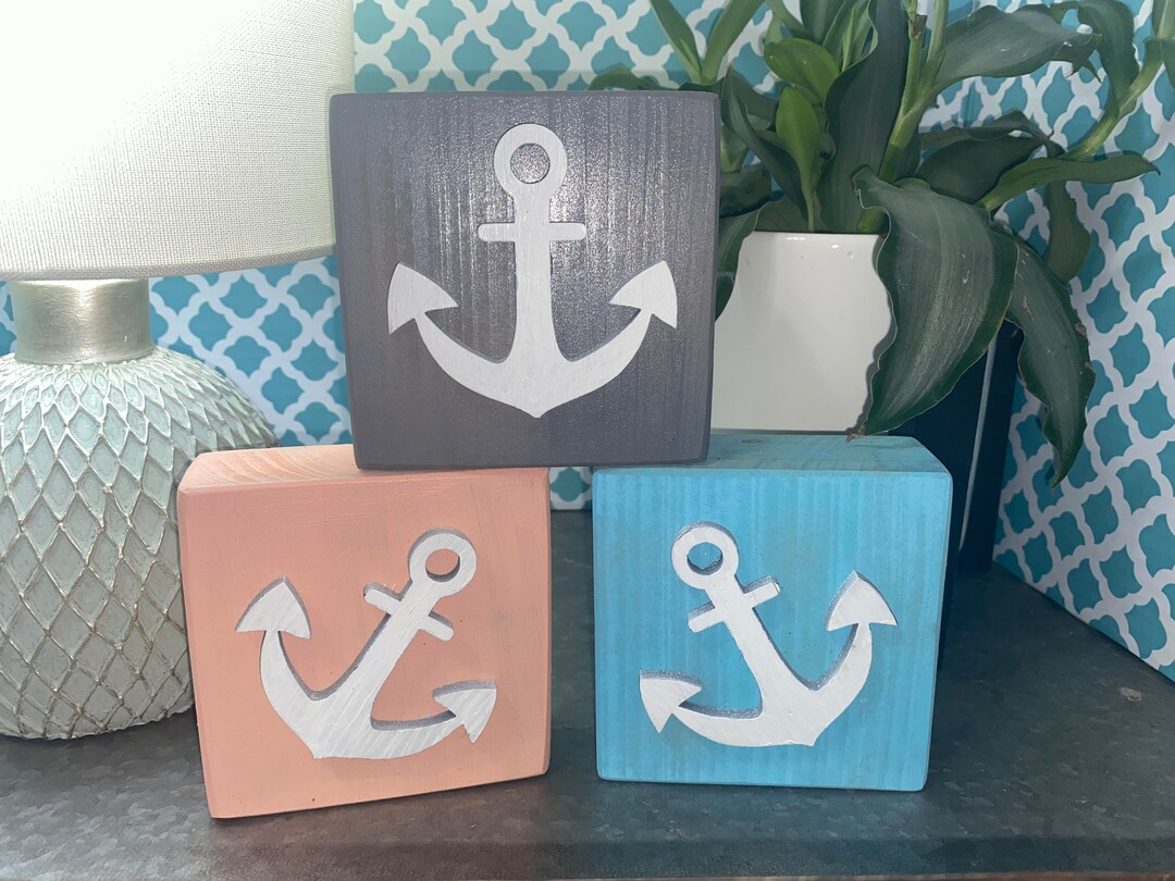 Anchor Wood Blocks - Etsy
