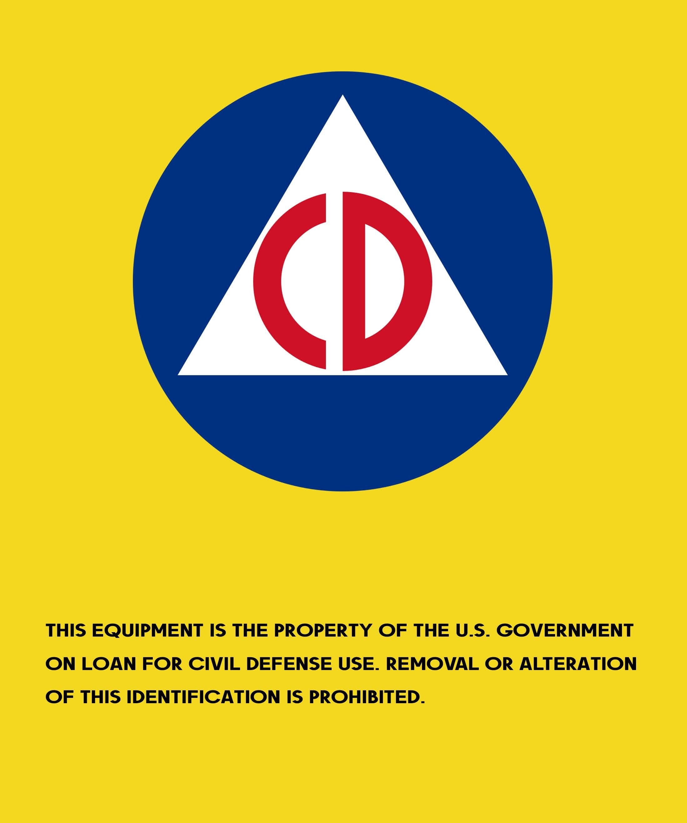 Civil Defense Vehicle Reproduction Window Decal back Adhesive - Etsy