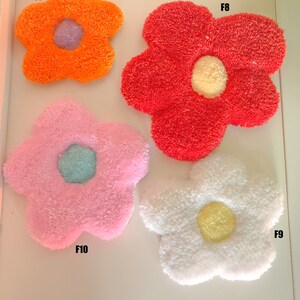 Handmade Tufted Mini Rugs | Flower Shaped Mug Coasters - Etsy