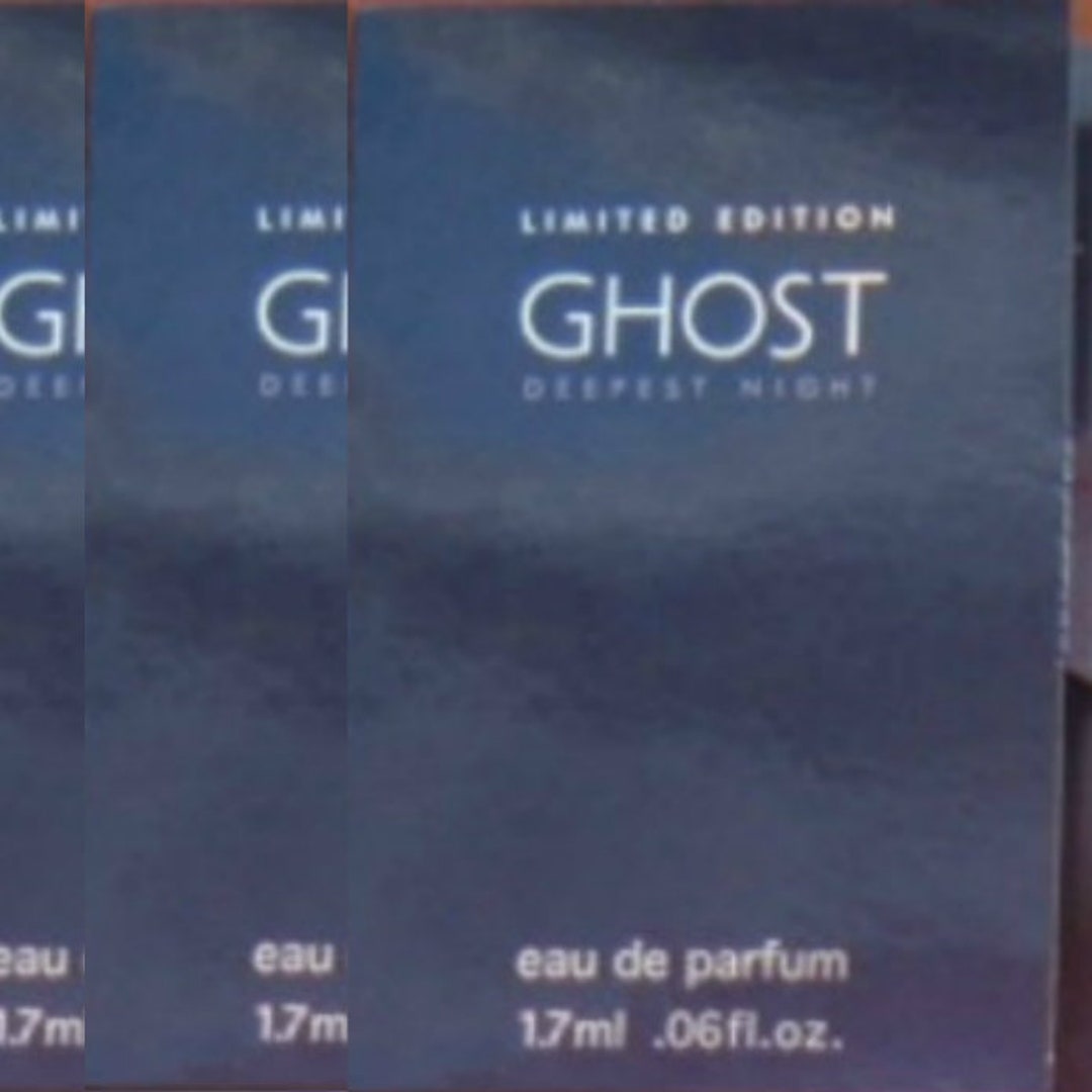 GHOST Limited Edition DEEPEST NIGHT Rare 3 X Eau De Parfum Sample Vials ...