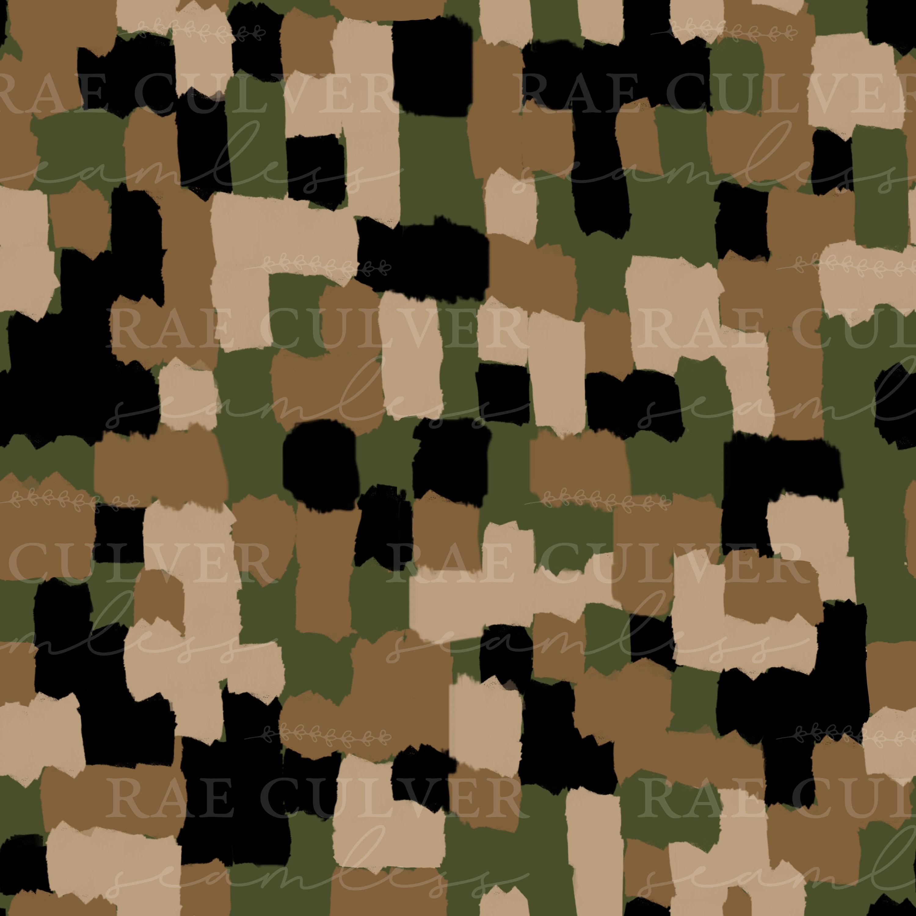 Digital Woodland Camo Pattern