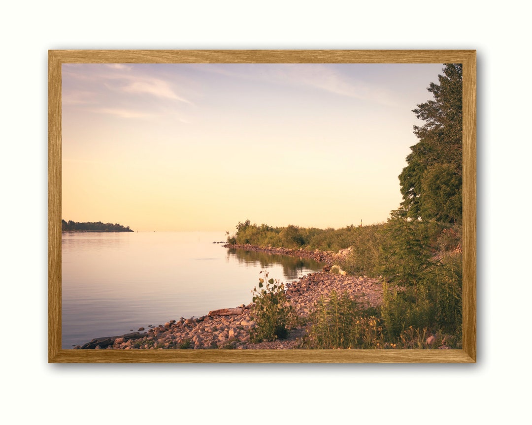 Lake Ontario Shoreline Summer Sunrise Print Cherry Beach, Toronto ...