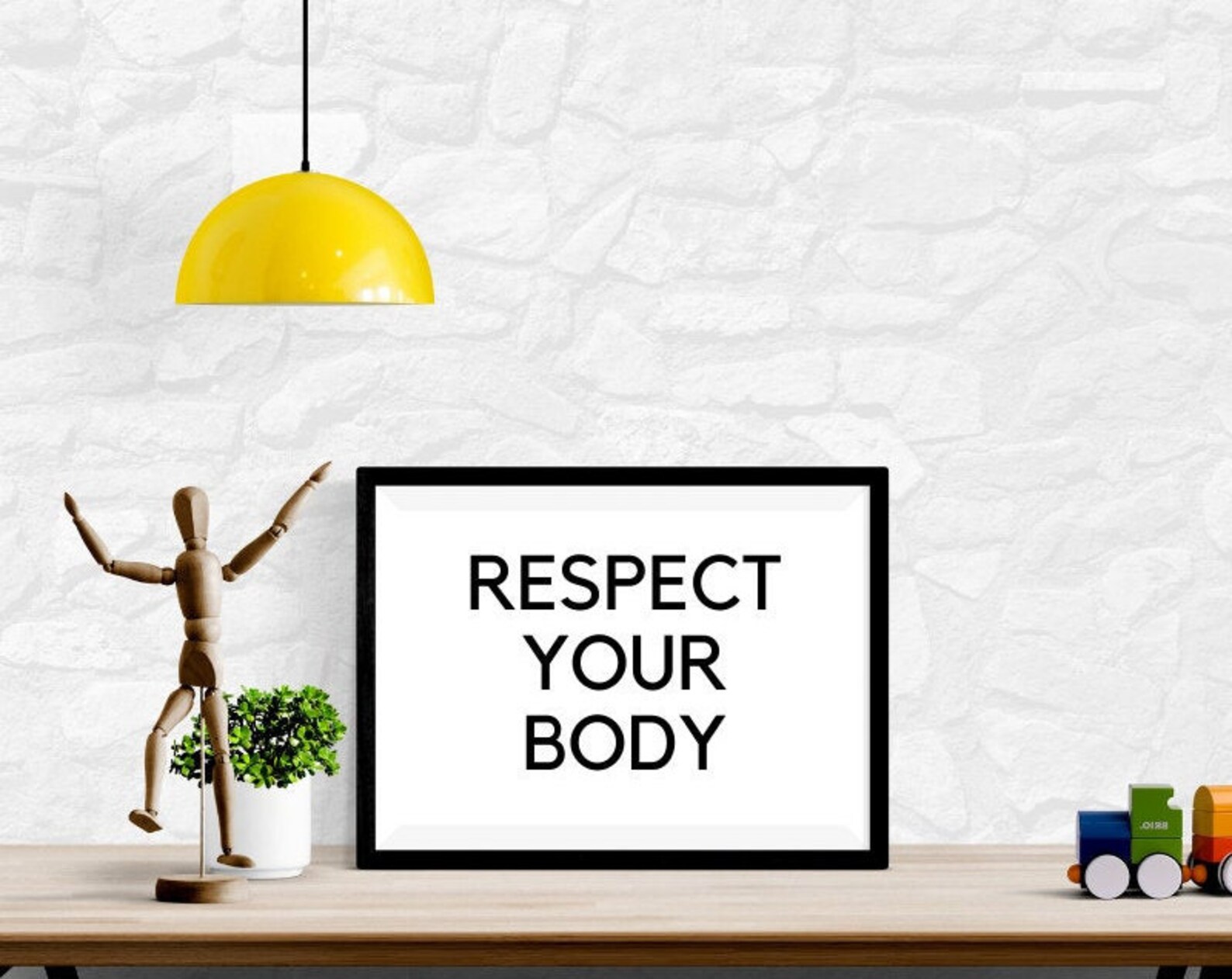 Respect Your Body Fitness Quotes Poster Gym Wall Art | Etsy