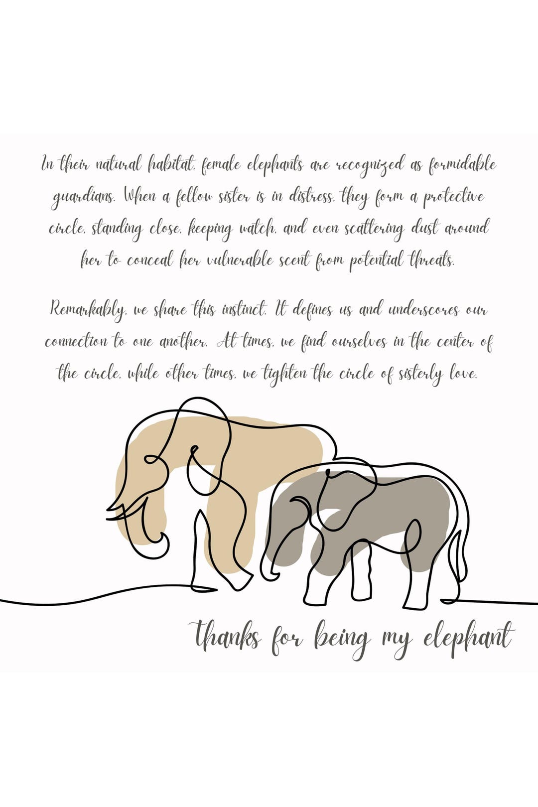 Thank You for Being My Elephant - Inspirational and Heartfelt Thank You ...