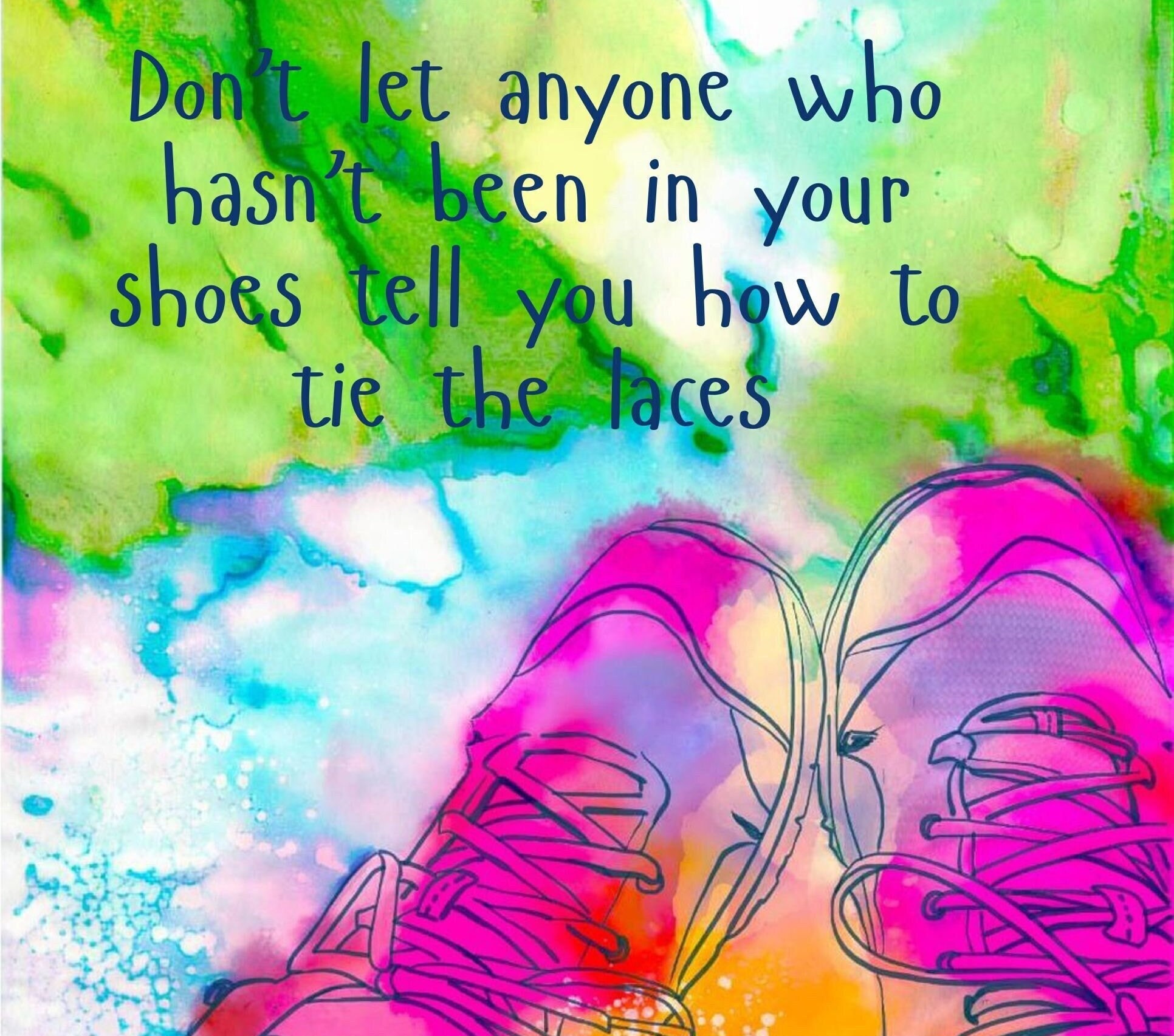 Walking in Your Shoes - Motivational Digital Download - Etsy