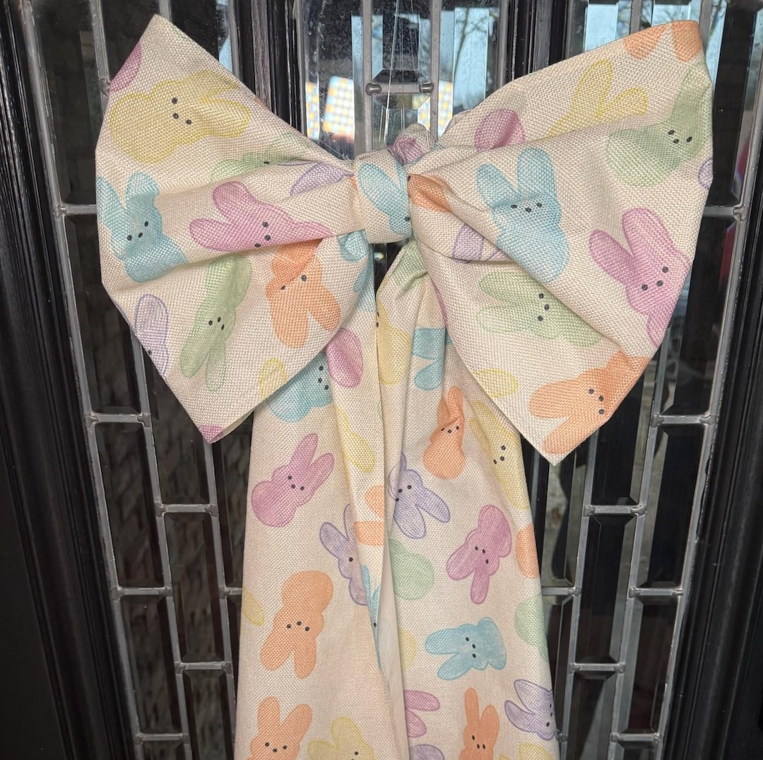 Large Decorative Easter Peeps Bow | Easter Bow | - Etsy