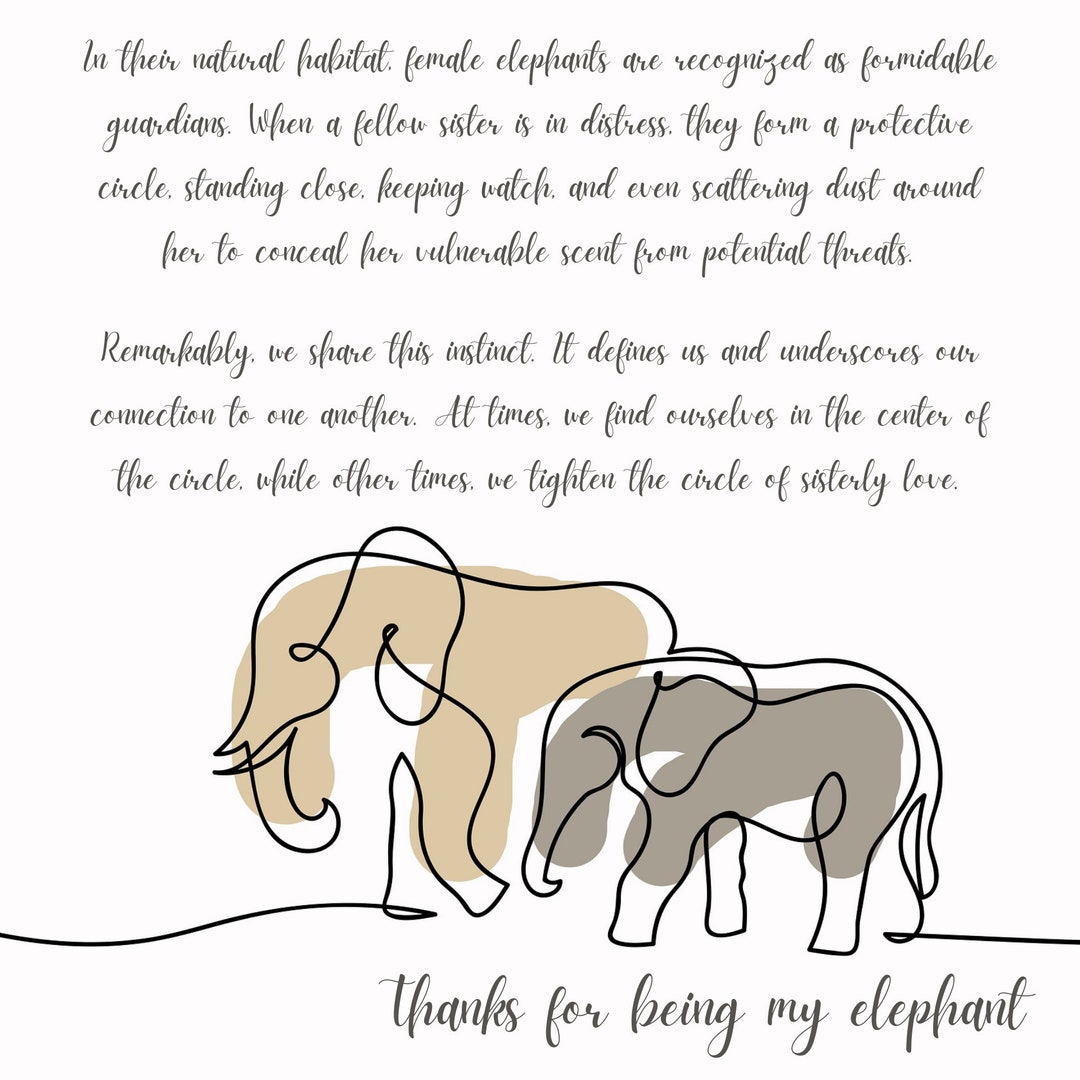 Thank You for Being My Elephant - Inspirational and Heartfelt Thank You ...