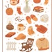Printable Cozy Days Sticker Sheet | Cozy Hygge Stickers | Autumn ...