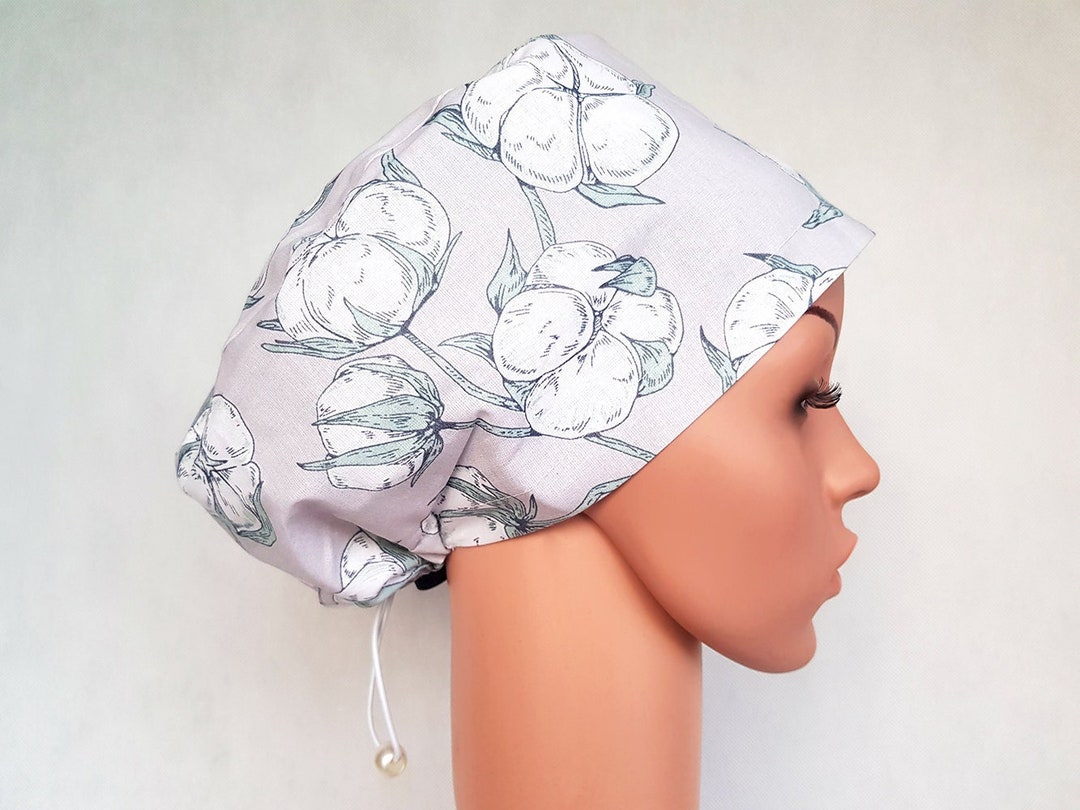 Scrub Cap With Regulator, Women's Surgical Caps, Scrub Hats for Women ...
