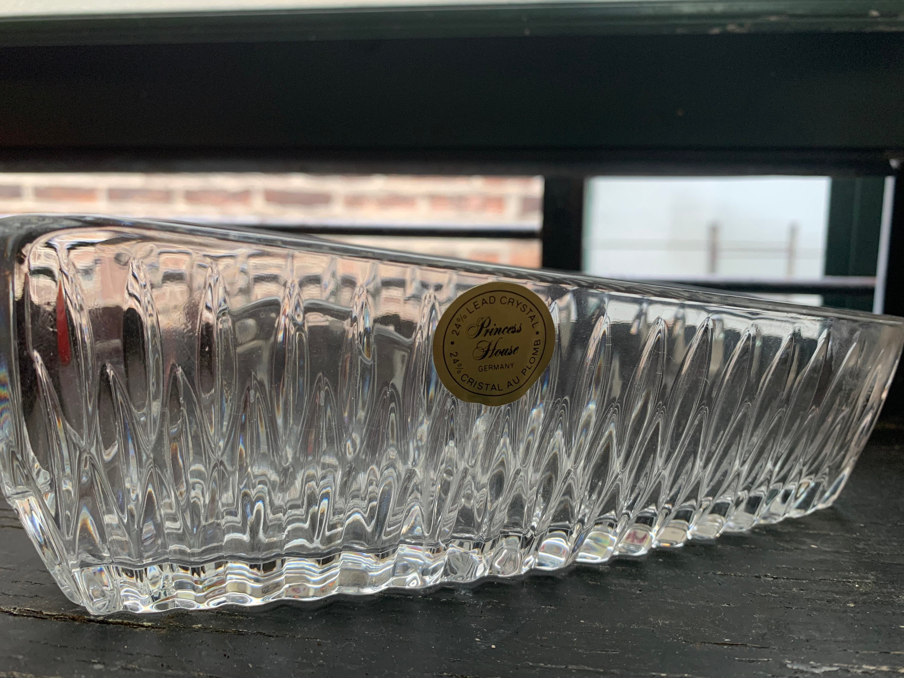 Princess House Germany 24% Lead Crystal Fork and Spoon Rest Vintage - Etsy