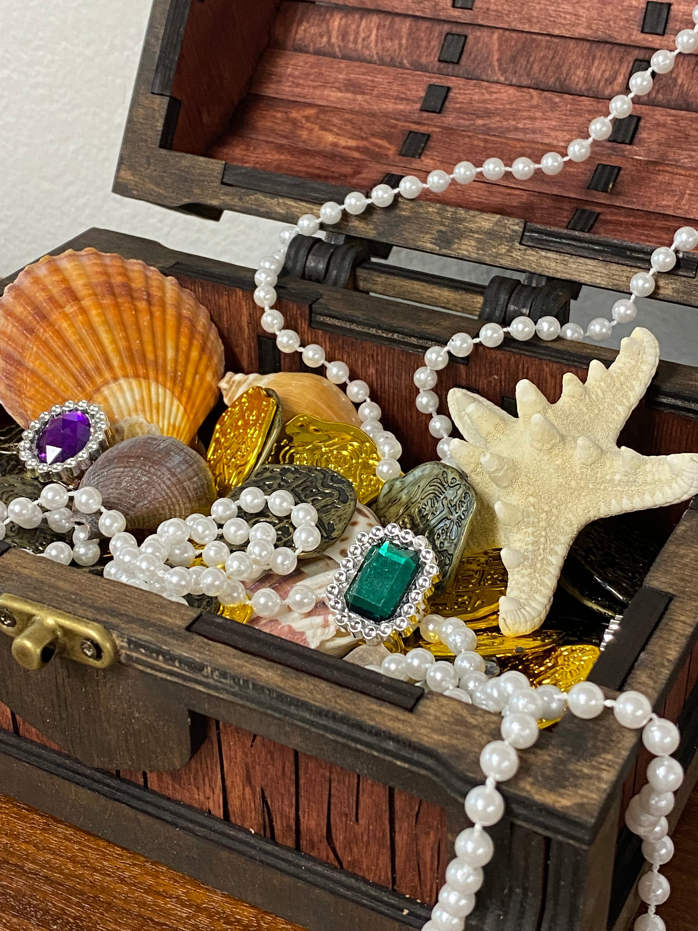 Rustic Wooden Treasure Chest Unearth a Sense of Adventure - Etsy