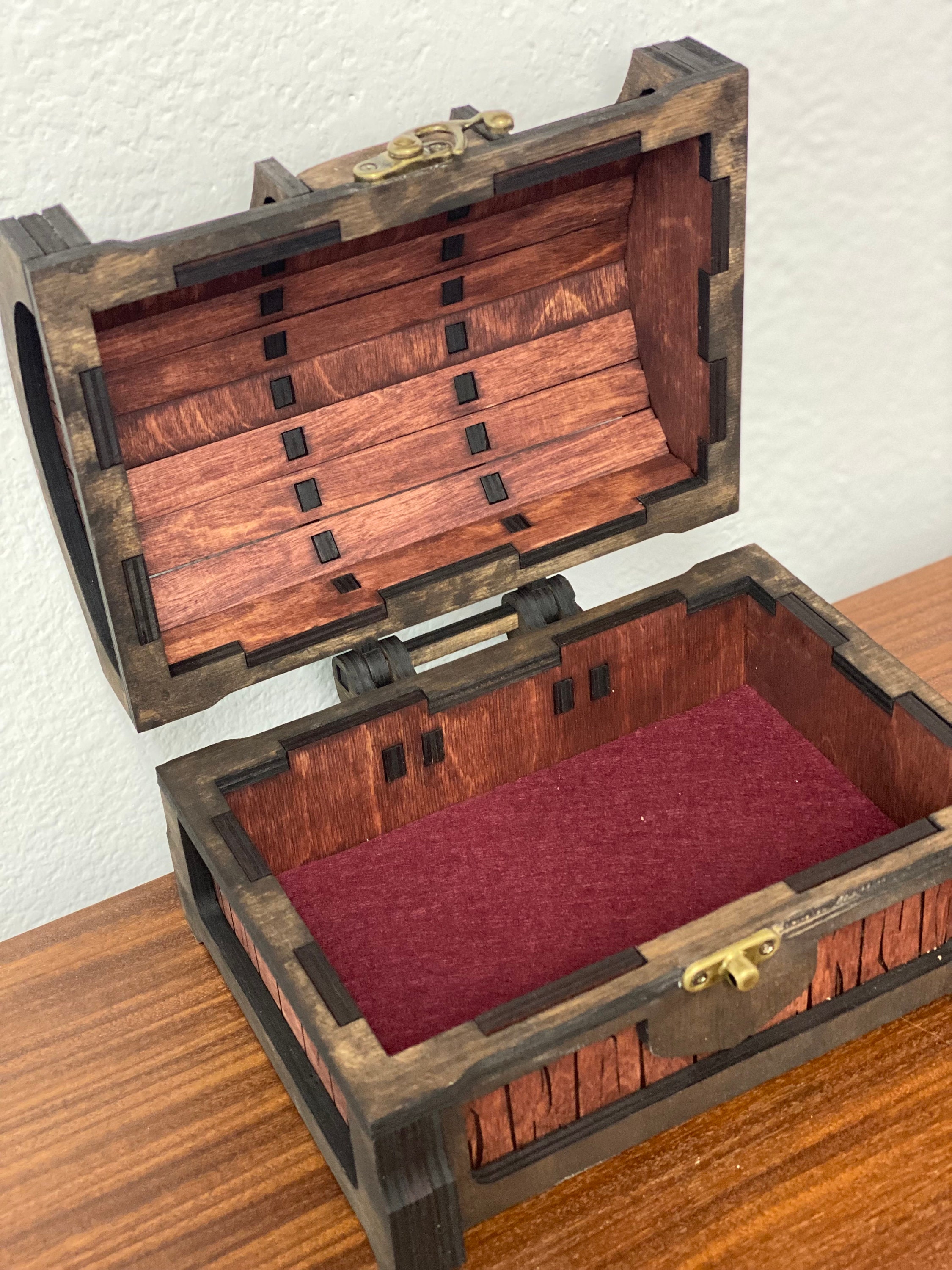 Rustic Wooden Treasure Chest Unearth a Sense of Adventure - Etsy