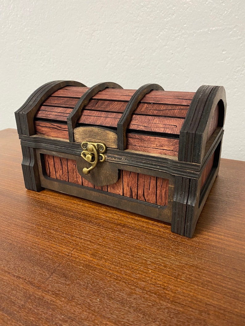 Rustic Wooden Treasure Chest Unearth a Sense of Adventure - Etsy
