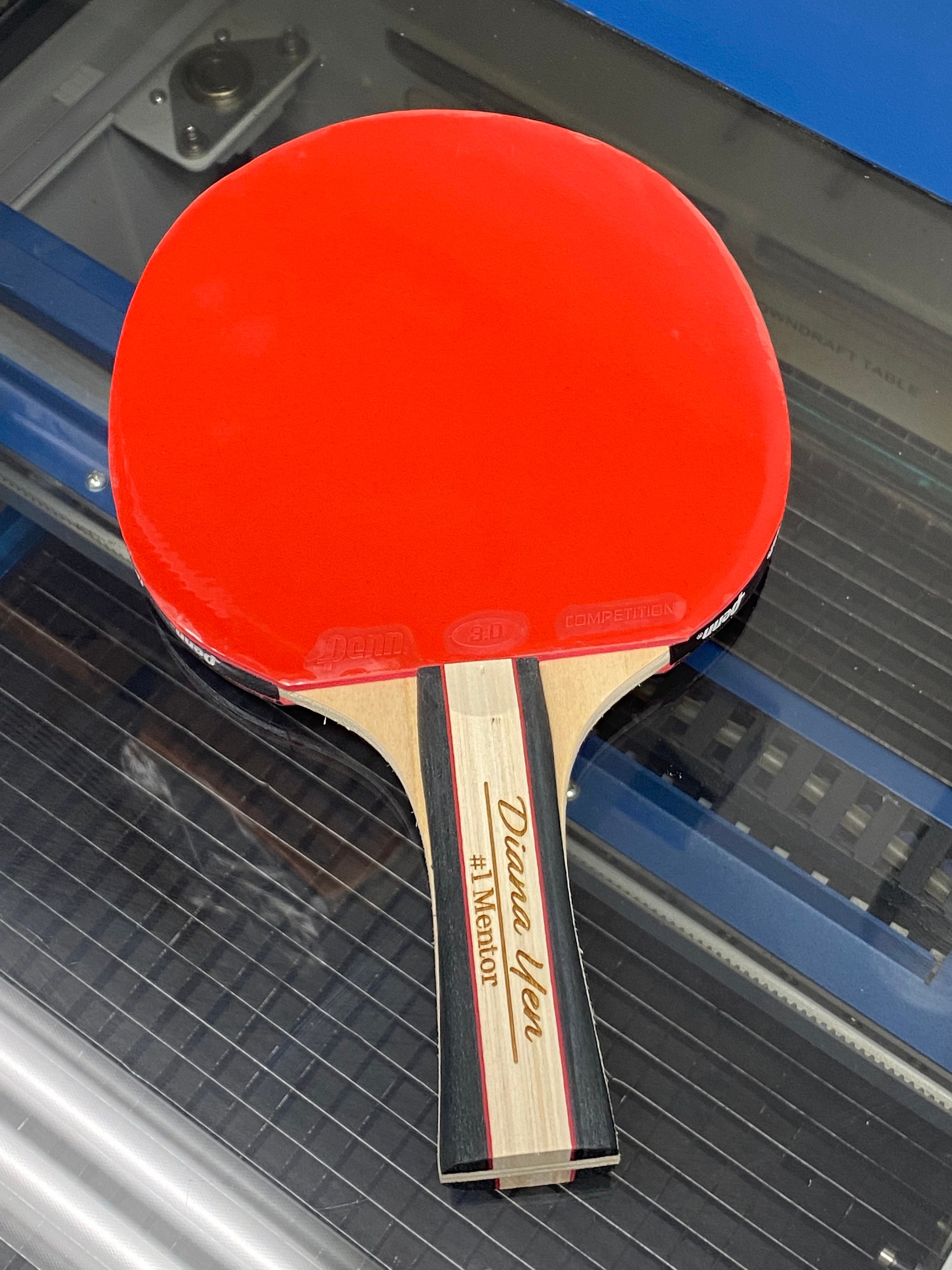 Custom Engraved Ping Pong Paddle - Etsy