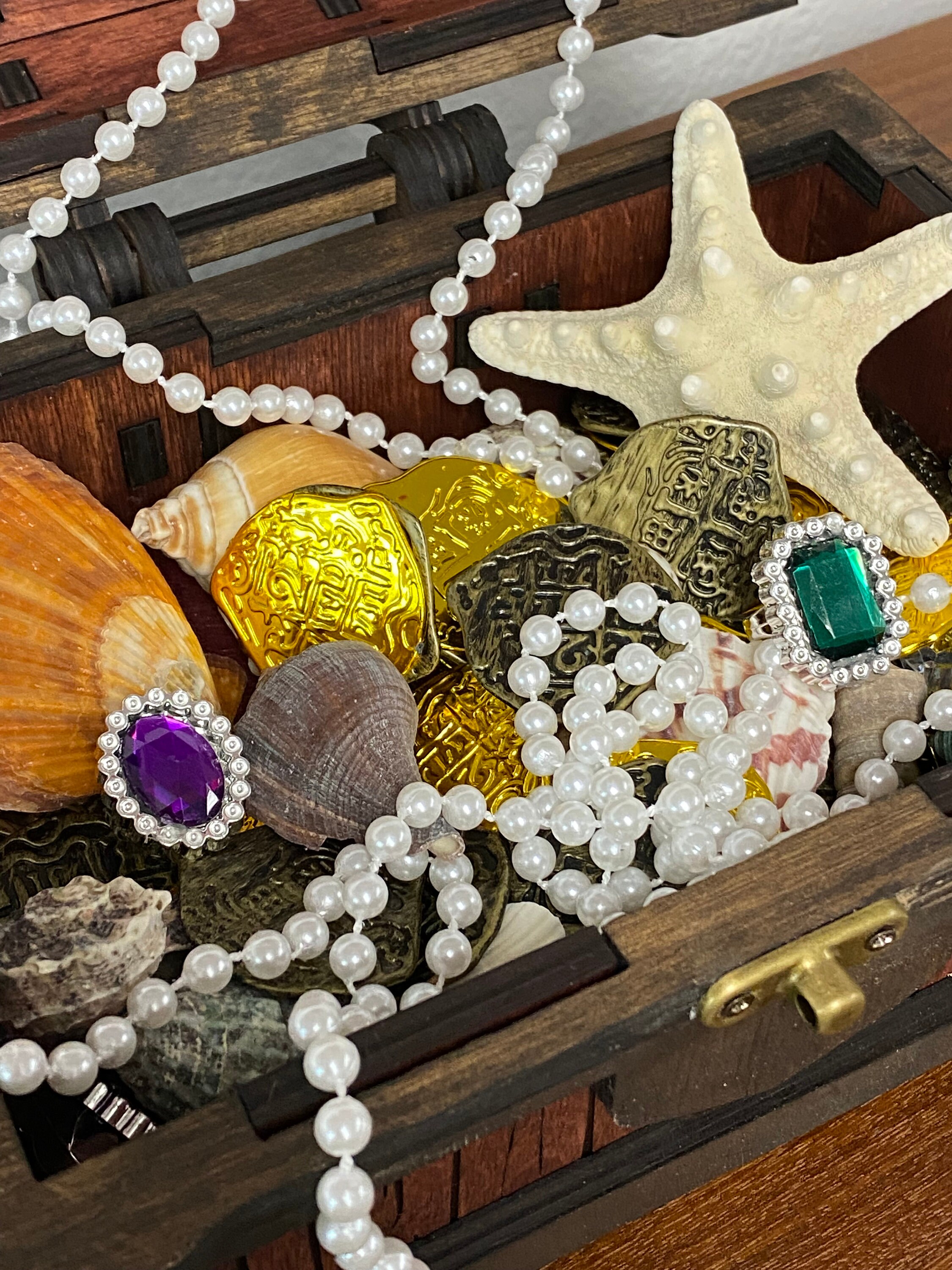 Rustic Wooden Treasure Chest Unearth a Sense of Adventure - Etsy