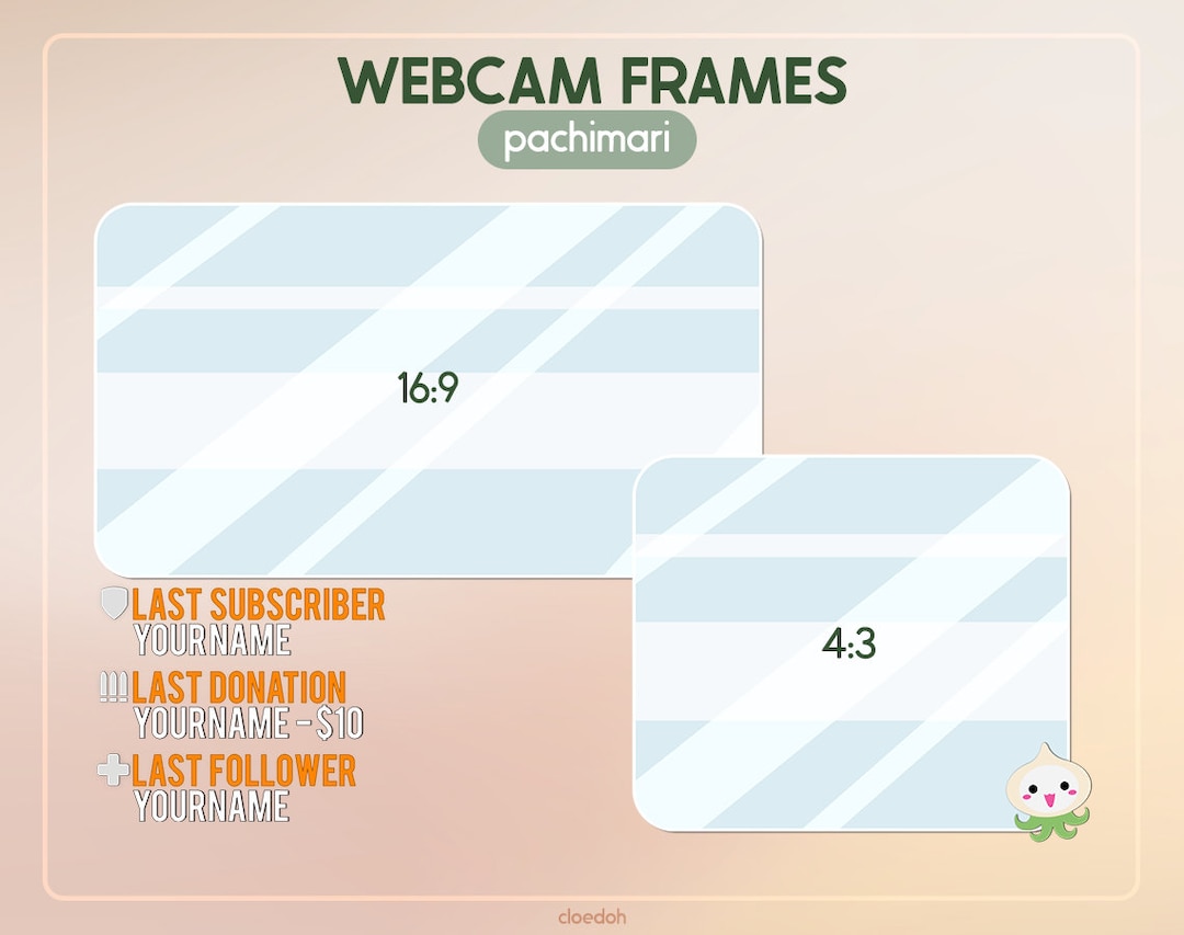 Twitch Stream Webcam Overlay Frame - Overwatch Theme, Cute, Gaming - Etsy