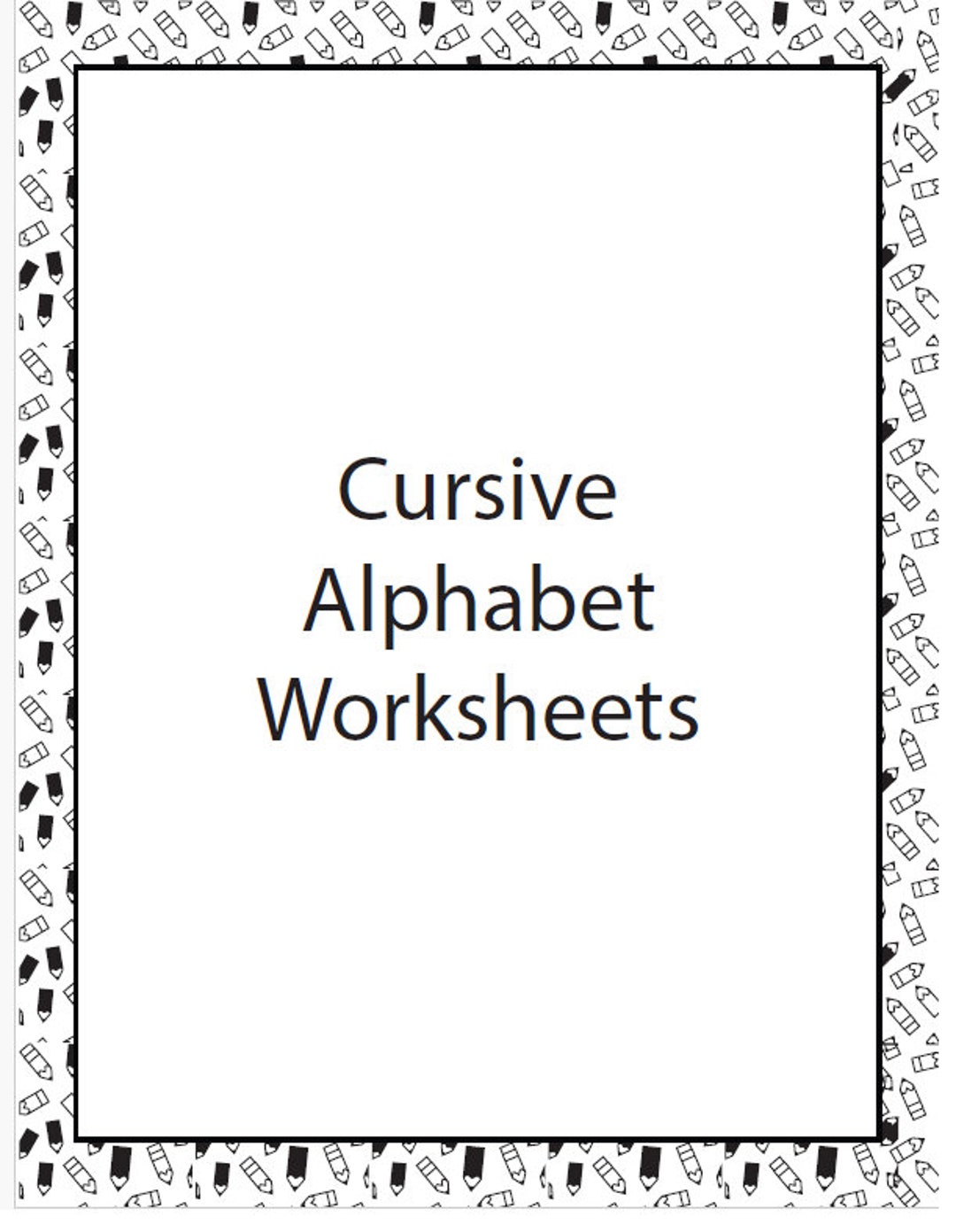 Trace and Triumph: Mastering Cursive With Fun and Friends - Etsy