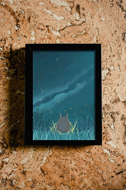 DIGITAL Watercolor Studio Ghibli Painting Totoro Digital - Etsy