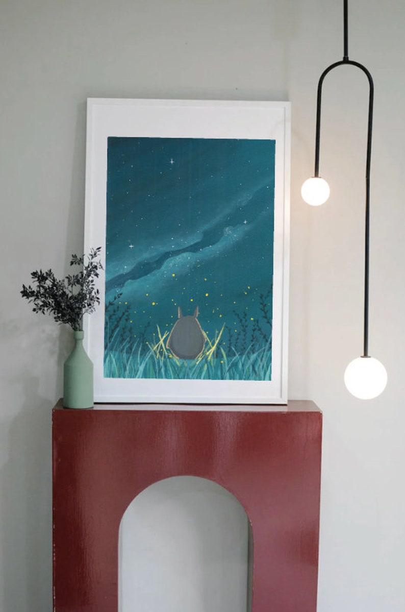 DIGITAL Watercolor Studio Ghibli Painting Totoro Digital - Etsy