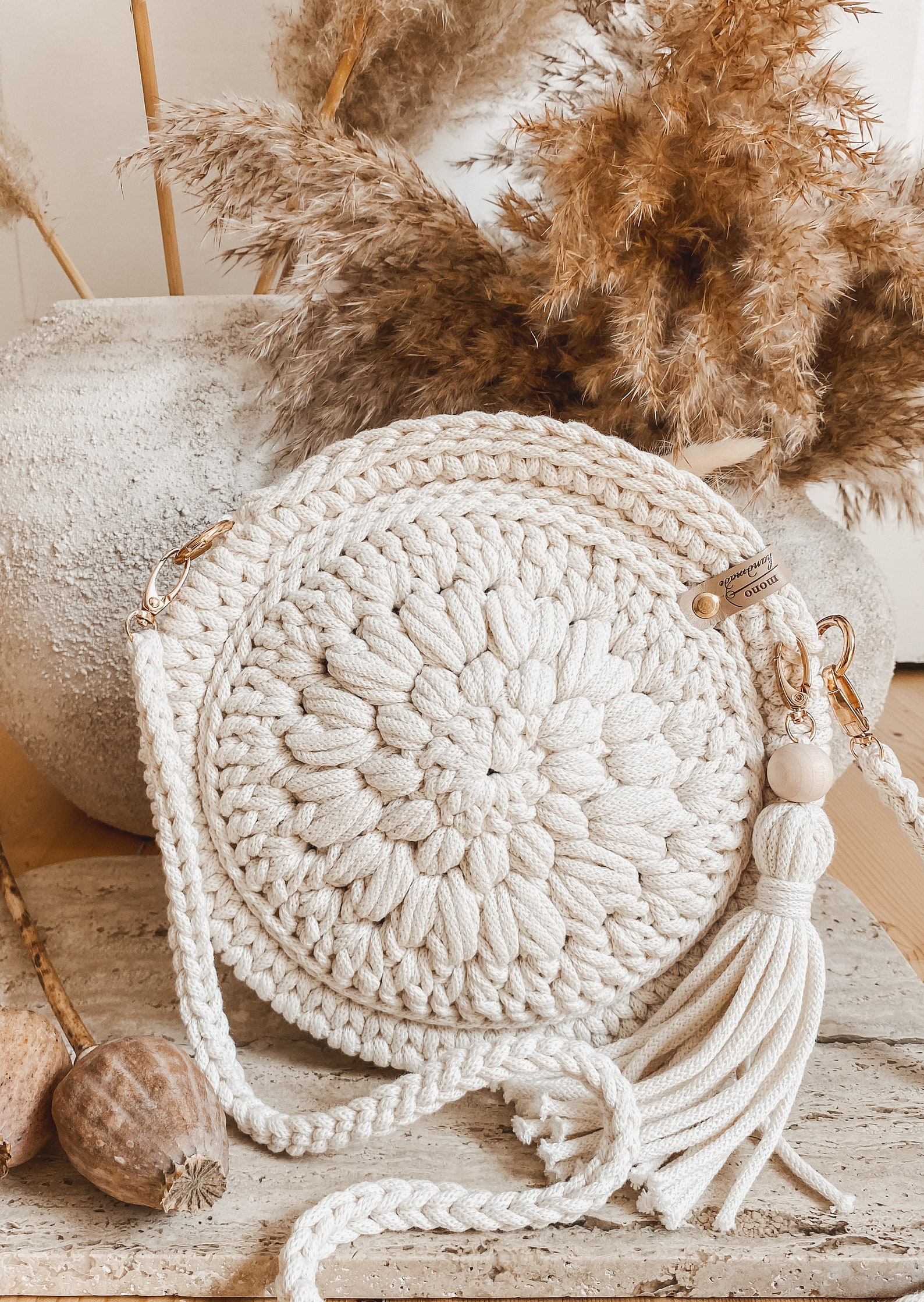 Crochet Pattern Small Boho Bag "marie" Video Instructions for ...