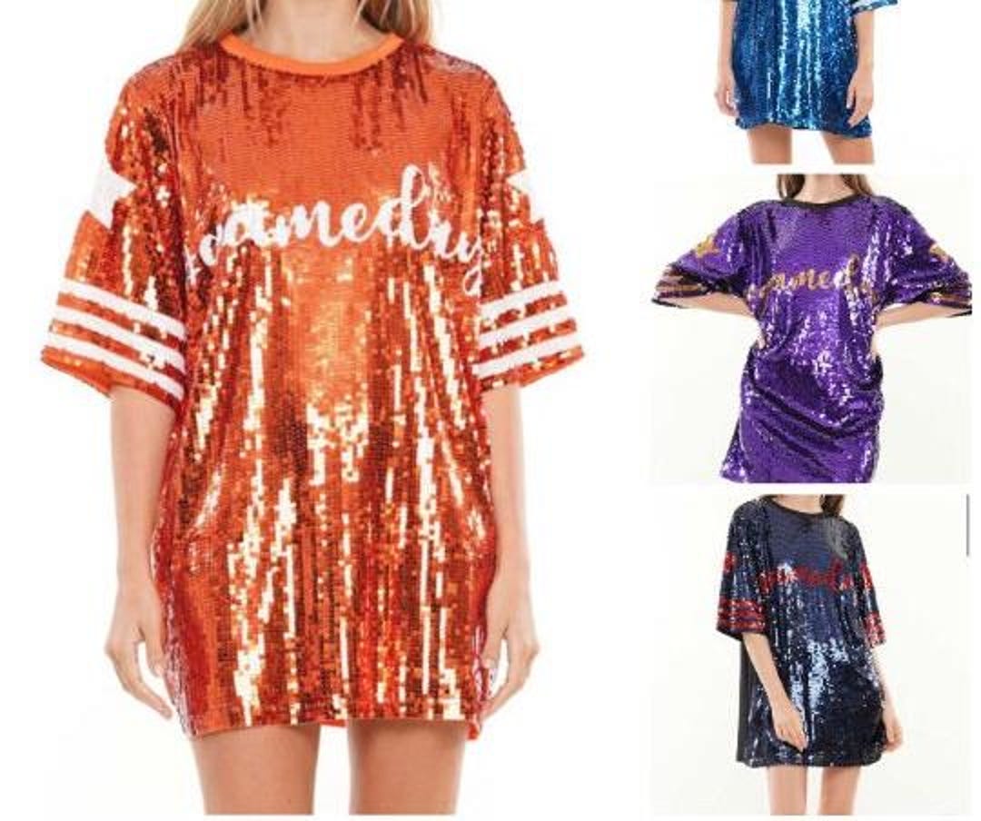Game Day With Star Sequin Dress Cursive Letters - Etsy