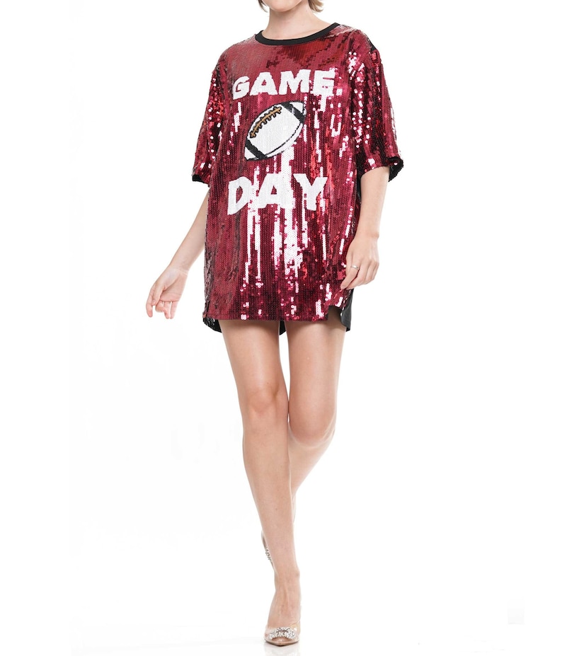 Game Day Football Sequin Dress - Etsy