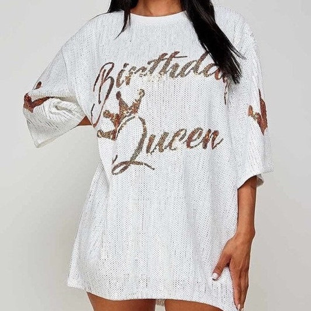 Women's Birthday Queen Sequin Dress - Etsy