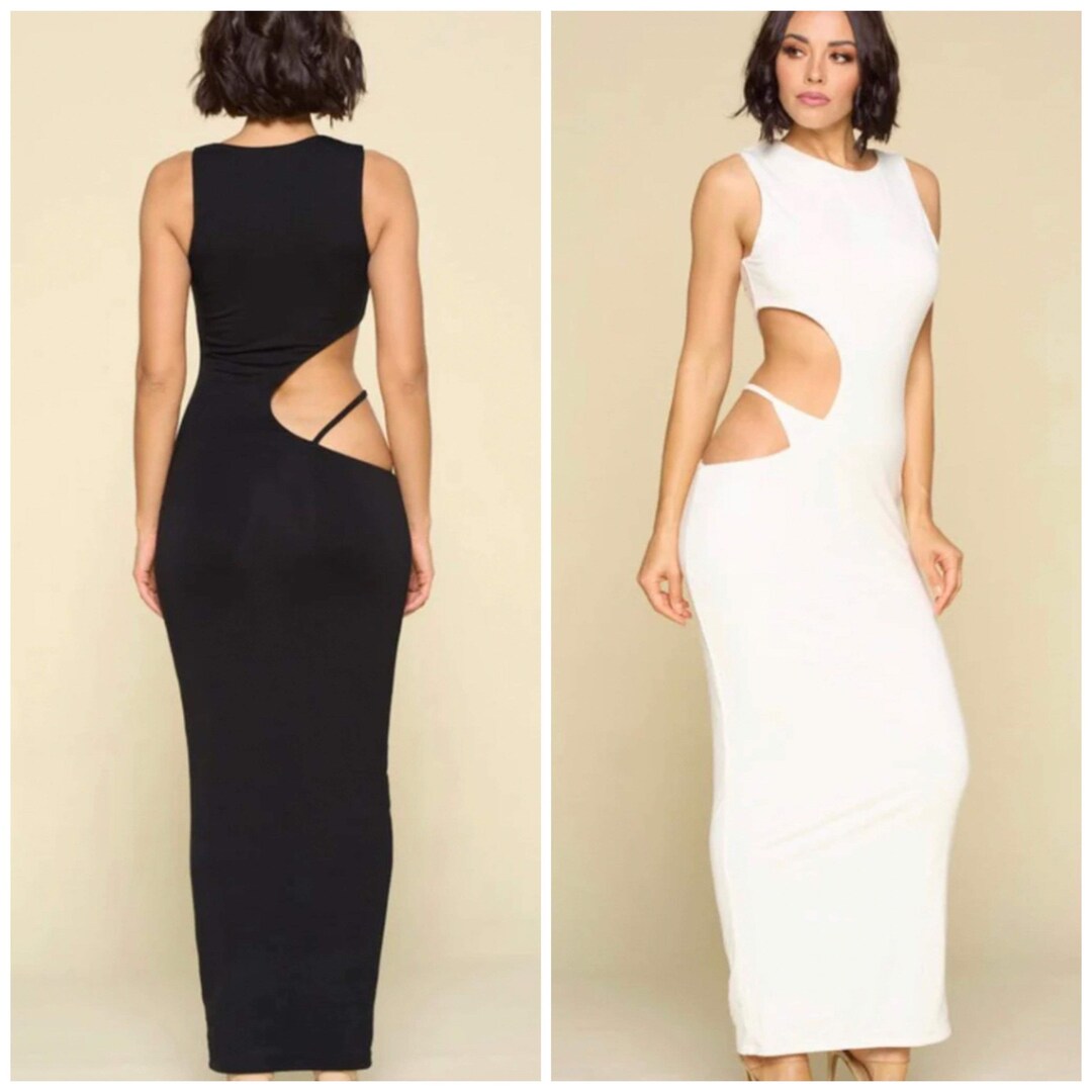 Women’s Sexy One Side Maxi Dress - Etsy