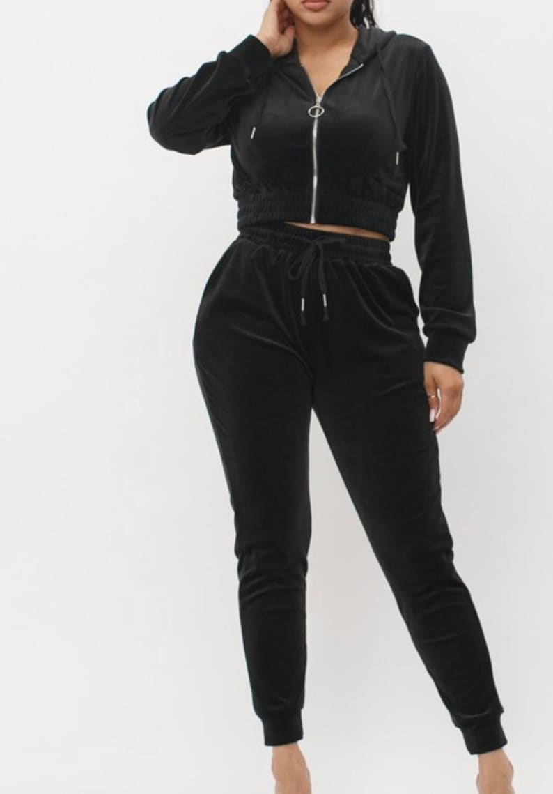 Women's Velour Jogger Set - Etsy