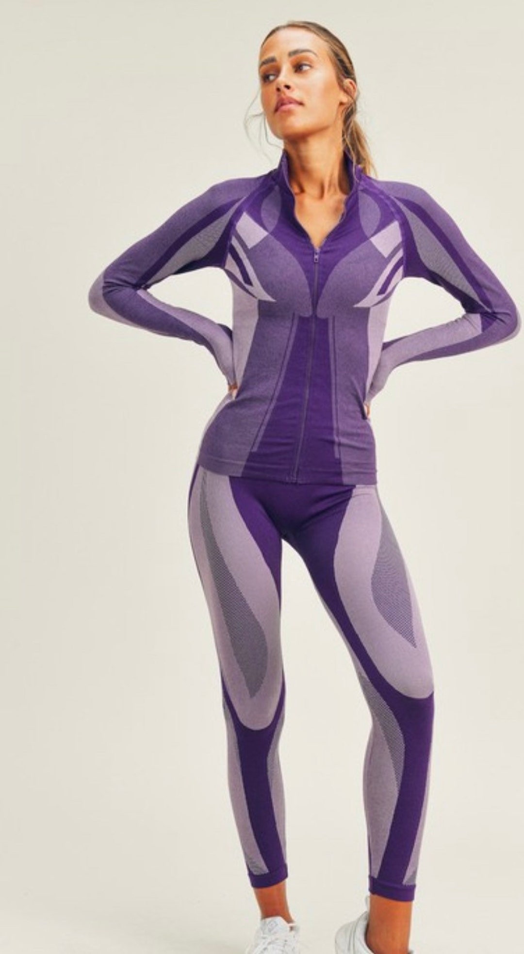 Women’s Purple Two Piece Active Set - Etsy