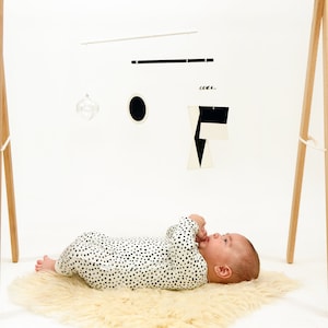 Montessori Munari Mobile, High Contrast Geometric Shapes, Baby Mobile ...