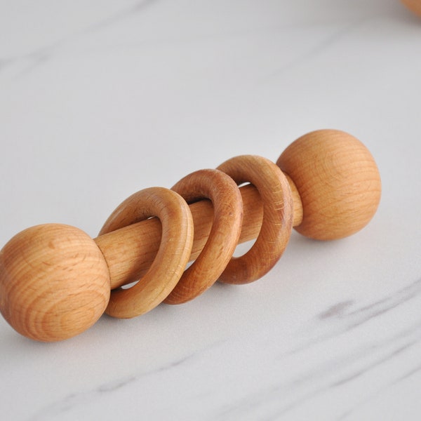 Wooden Rattle - Etsy