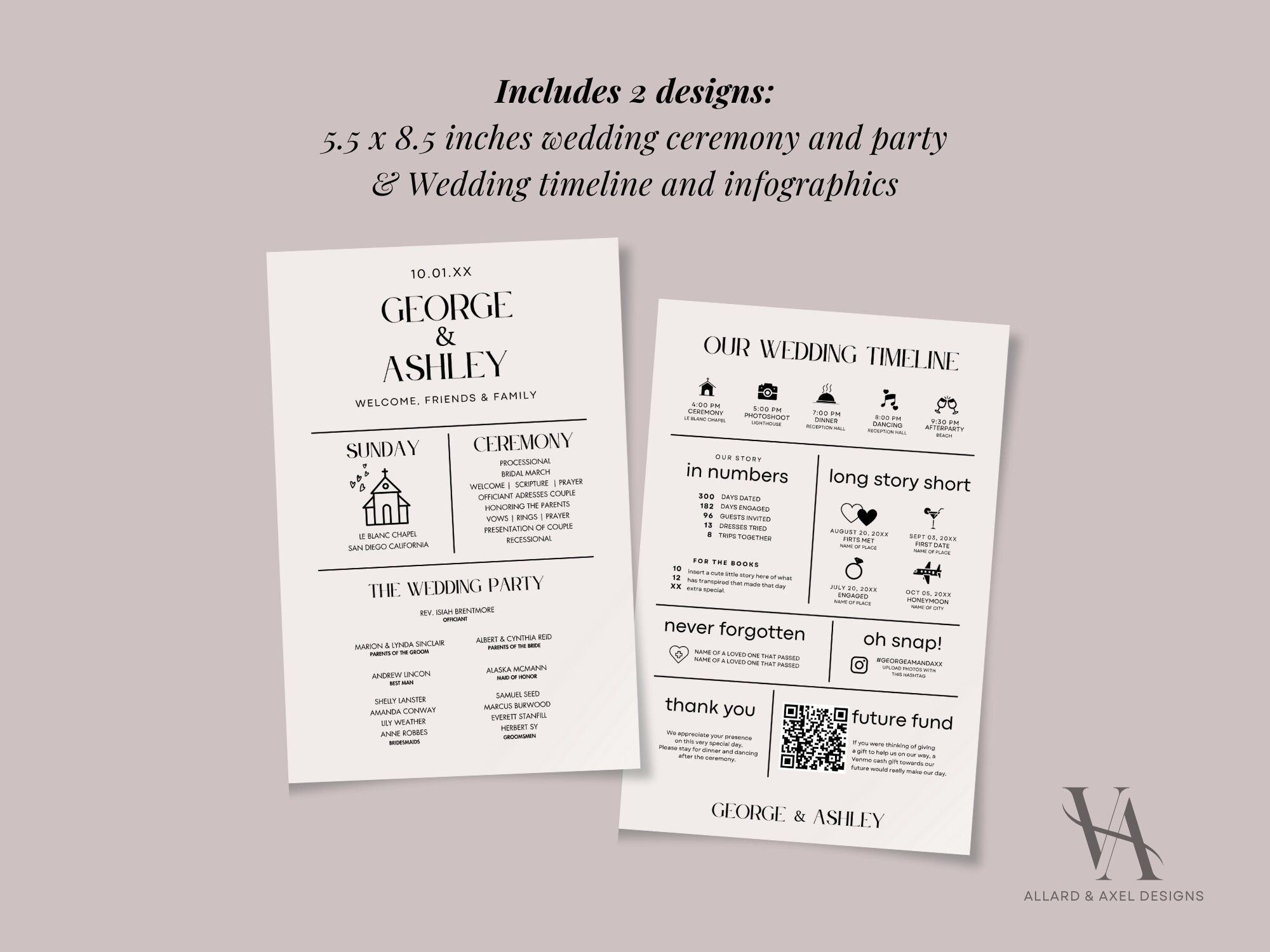 Wedding Infographic Infographic Wedding Program Fun Wedding - Etsy