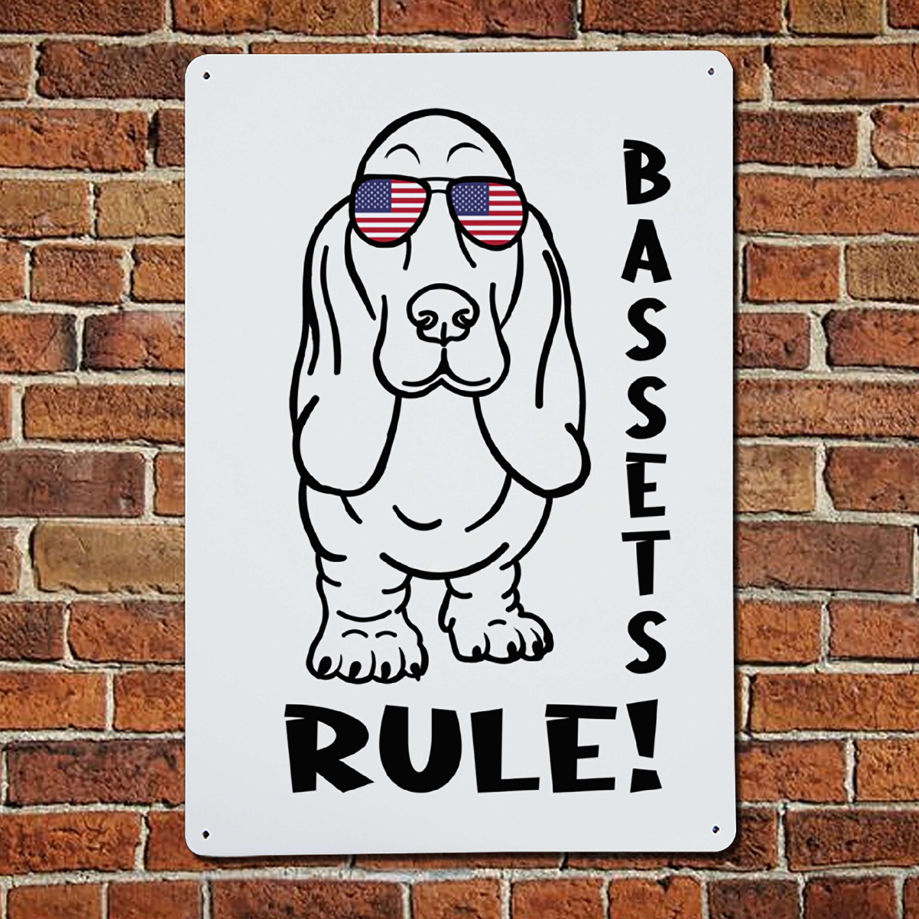 Basset Hound Yard Sign Basset Hound Art Basset Hound Gifts - Etsy