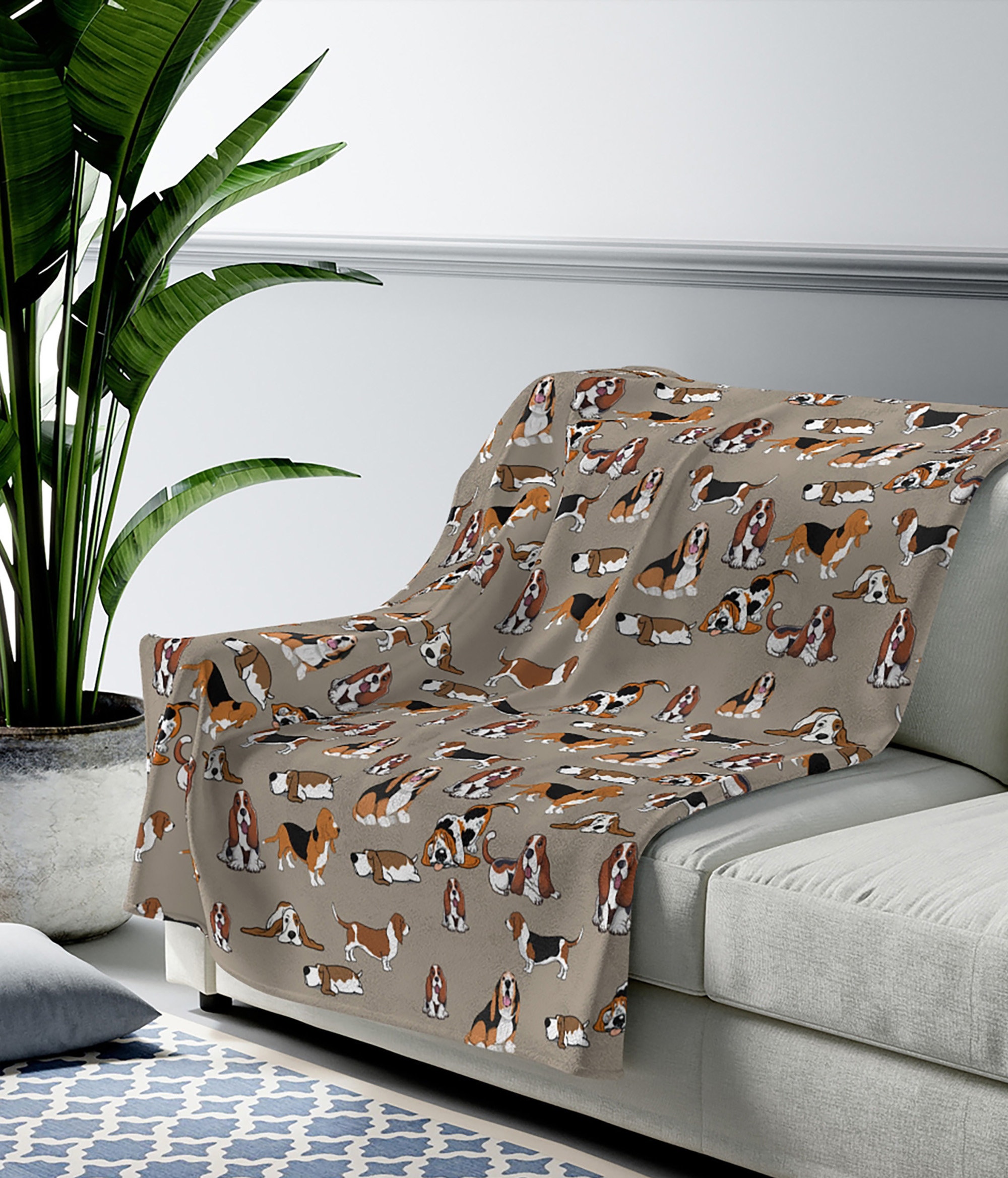 Basset Hound Lap Blanket Basset Hound Gifts Basset - Etsy