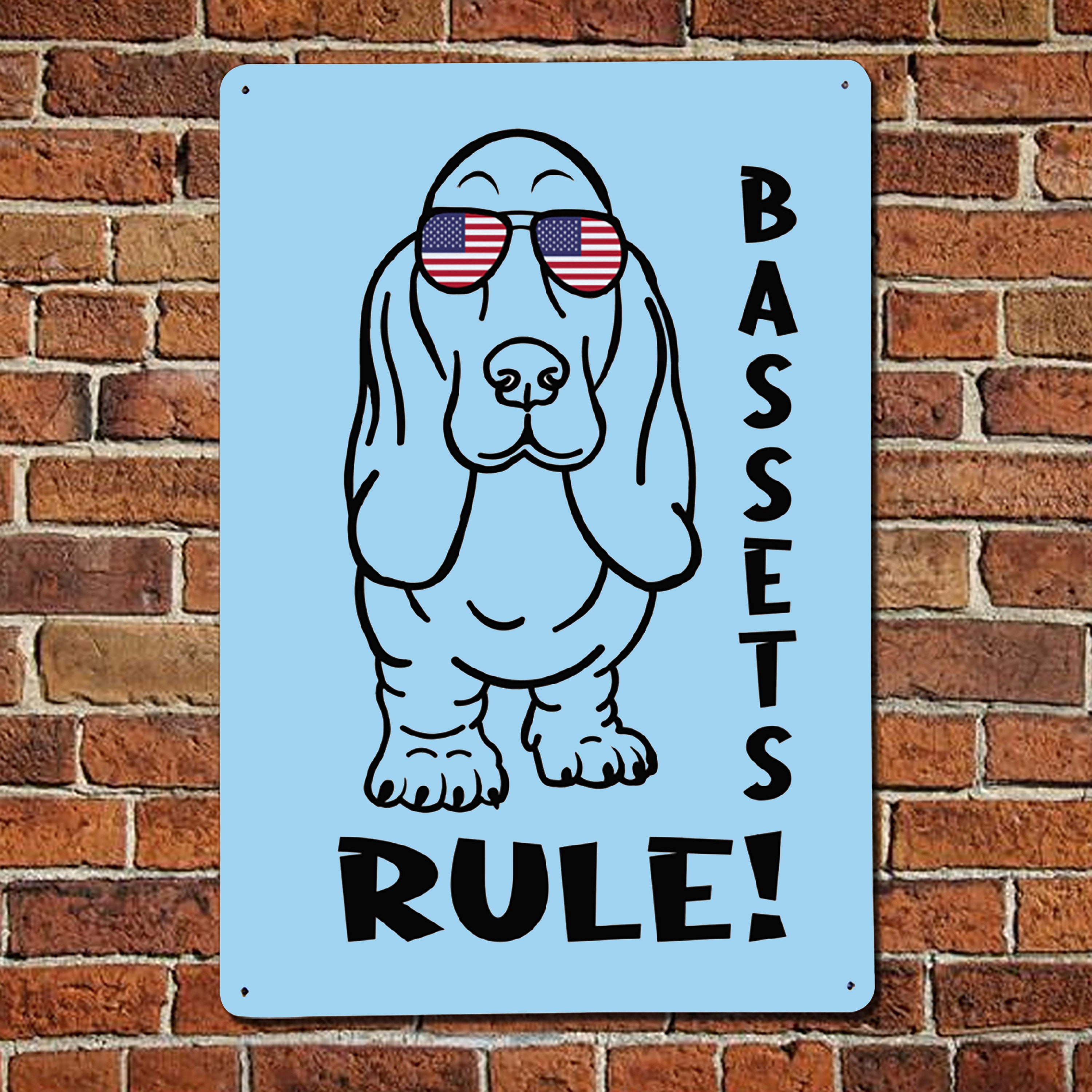 Basset Hound Yard Sign Basset Hound Art Basset Hound Gifts - Etsy