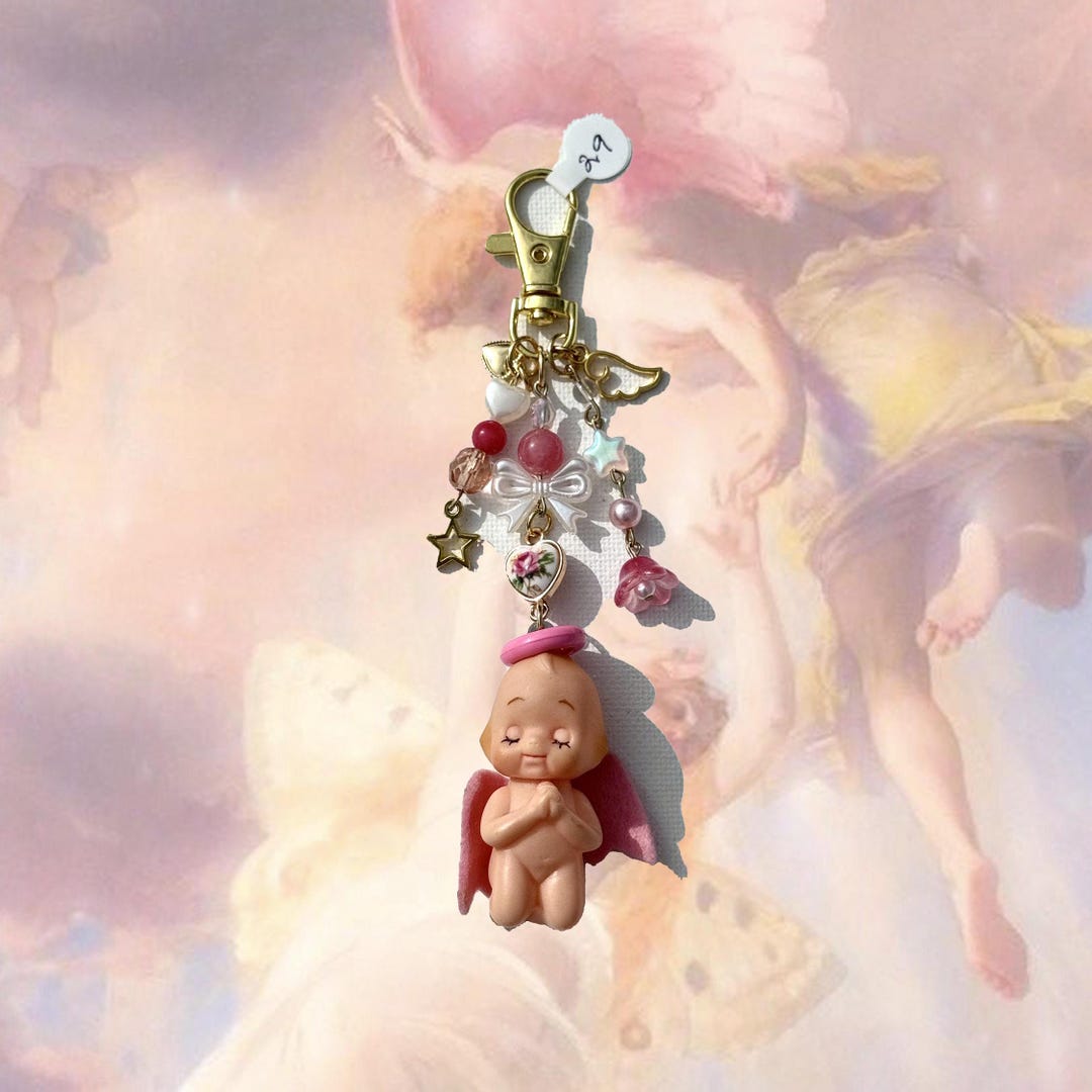 Angel Kewpie Baby Keychain - Etsy
