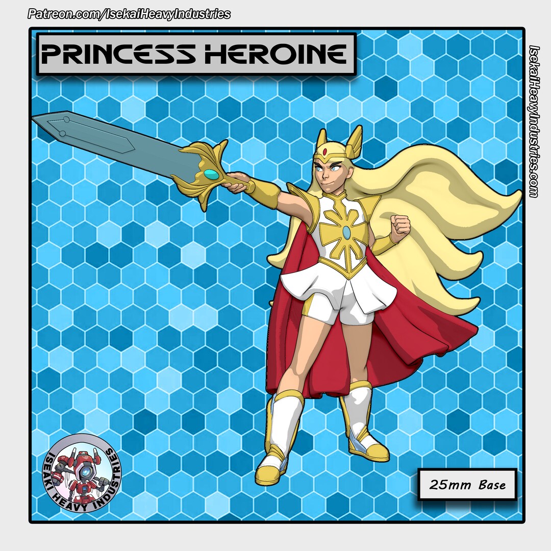 Princess Heroine on 25mm Base by Isekai Heavy Industries Great for ...