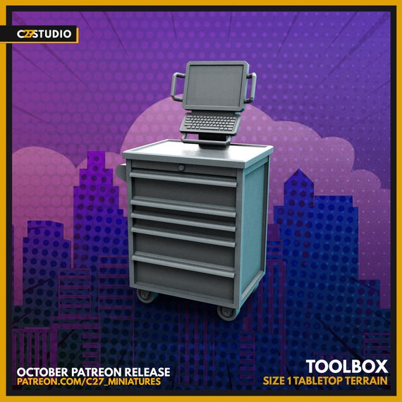 Tool Box by C27 Miniatures Great for Crisis Protocol - Etsy