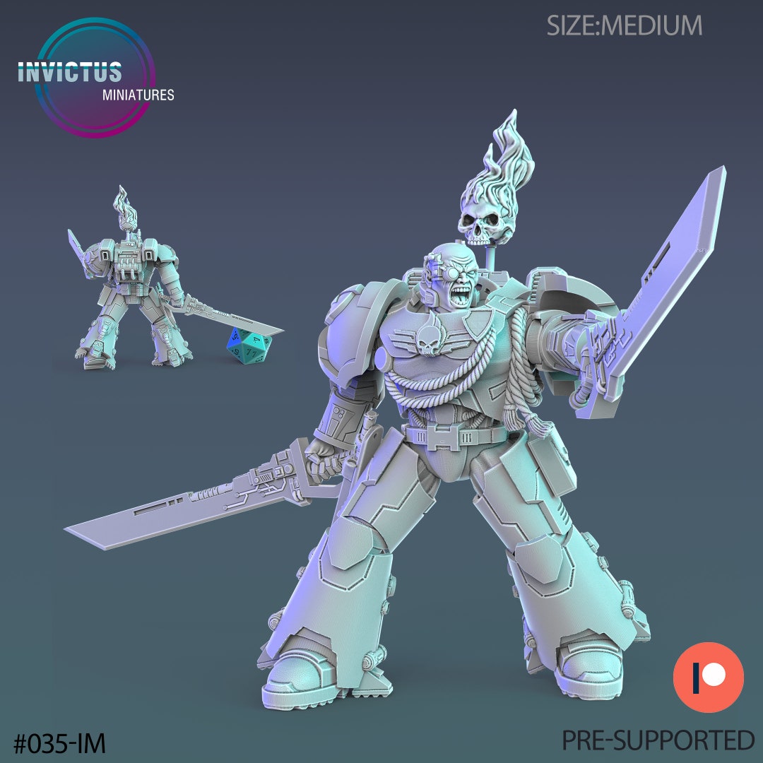 Skeleton Squad Soldier - Swords by Invictus Miniatures Great for ...