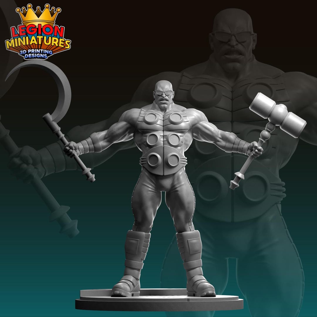 Ultimate Soviet Hammerman 40mm Scale on 35mm Base by Legion Miniatures ...