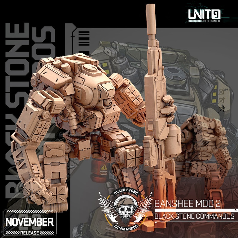 Banshee - Black Stone Commandos From Unit 9 Great for Cyberpunk, Human ...