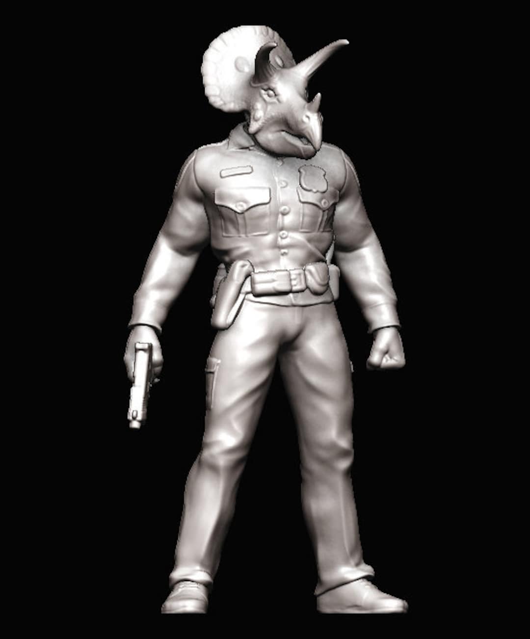 Dinosaur Cop by KLT Studio Great for Crisis Protocol, Superhero Rpgs ...