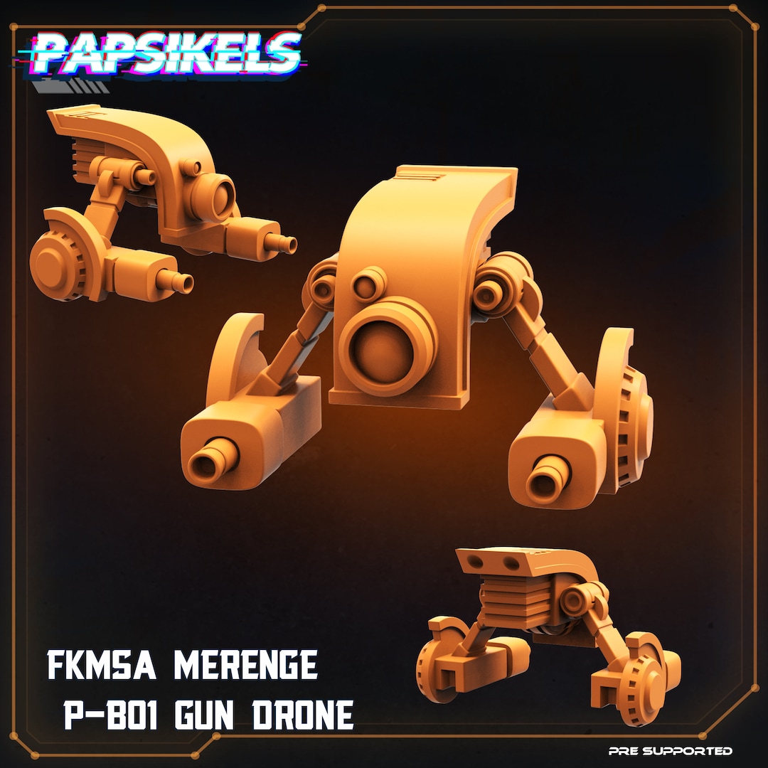 FKMSA Merenge P-B01 Gun Drone by Papsikels Great for Cyberpunk ...