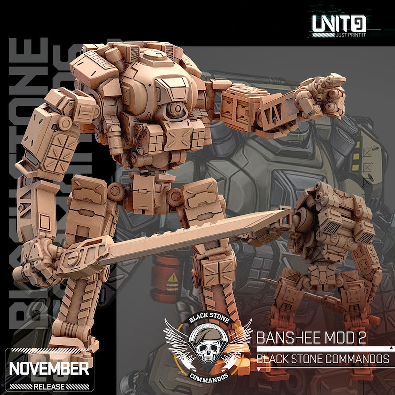 Banshee - Black Stone Commandos From Unit 9 Great for Cyberpunk, Human ...